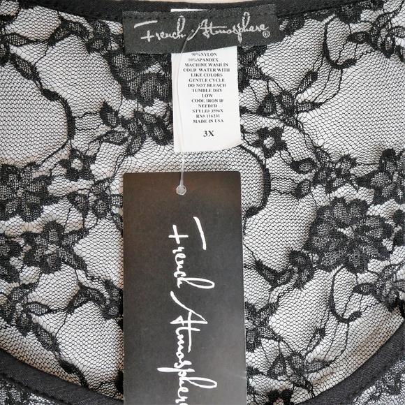 French Atmosphere | Tops | Nwt French Atmosphere Blouse W Scoop Neck ...